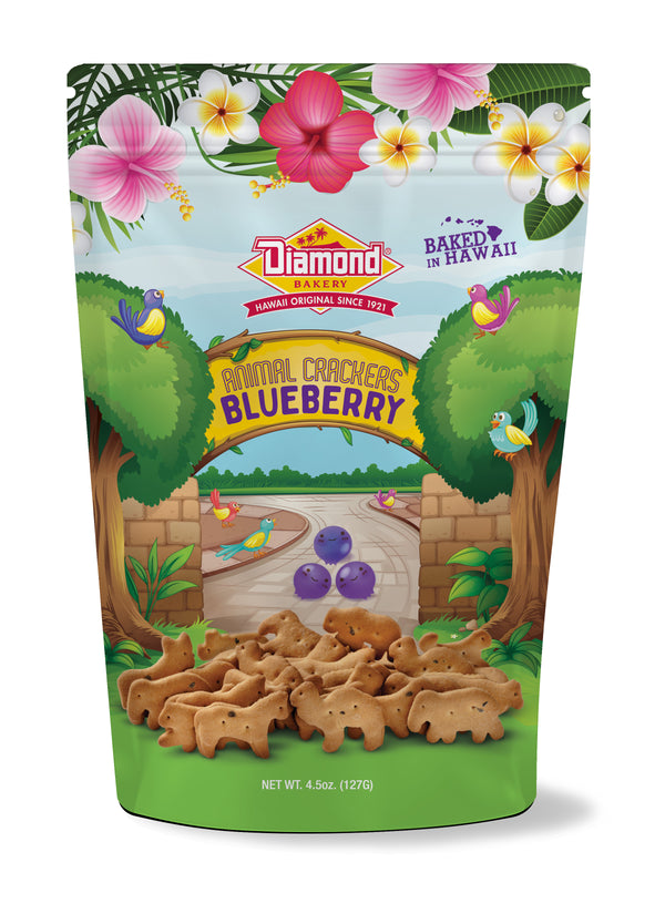 Blueberry Animal Crackers (4.5 oz) | Diamond Bakery | Made In Hawaii ...